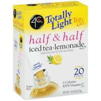 Case of 4C Totally Light Tea 2 Go Half & Half Iced Tea & Lemonade (6 ...