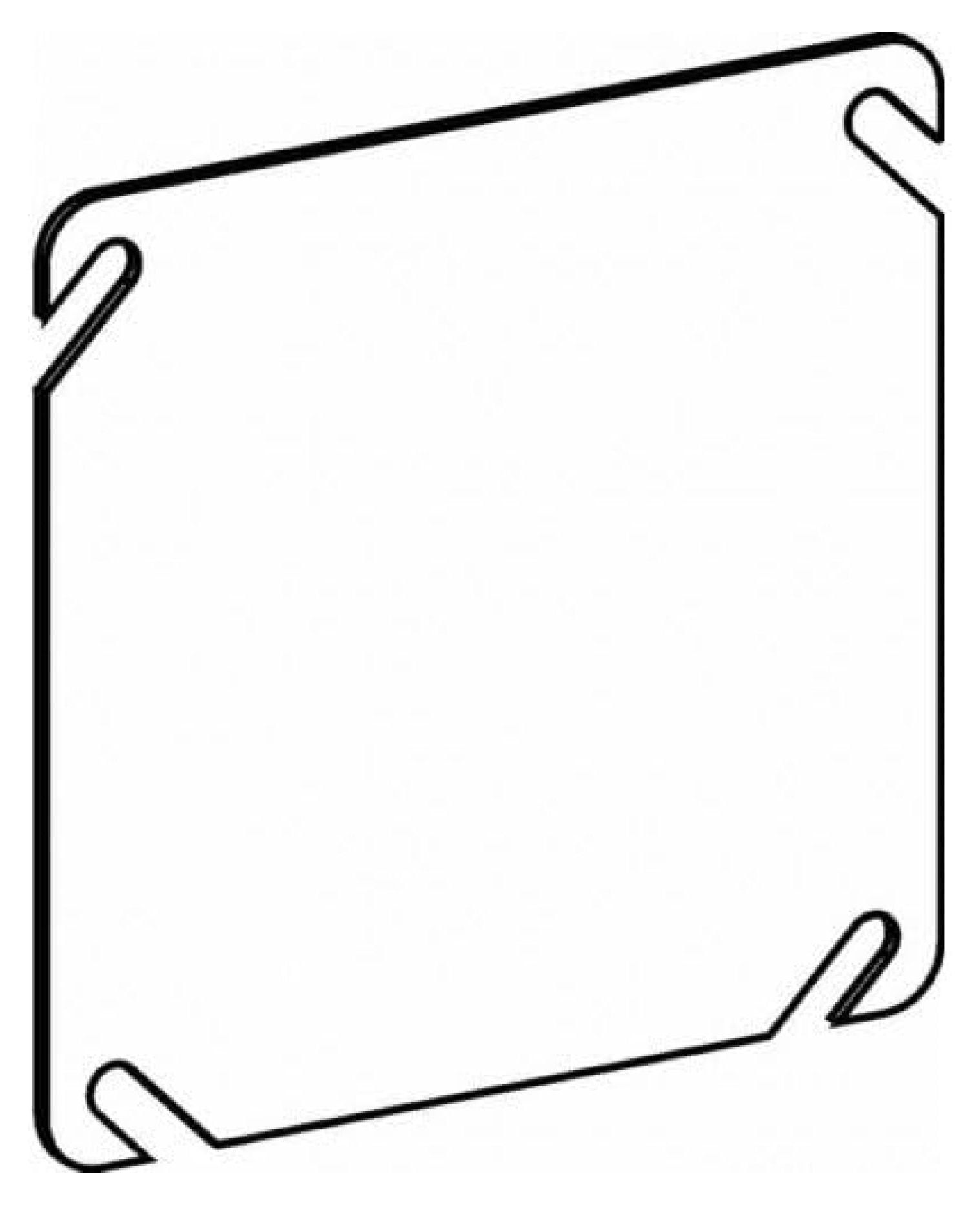 (Case of 50) Orbit 4BC, 4" Square Blank Cover - Walmart.com
