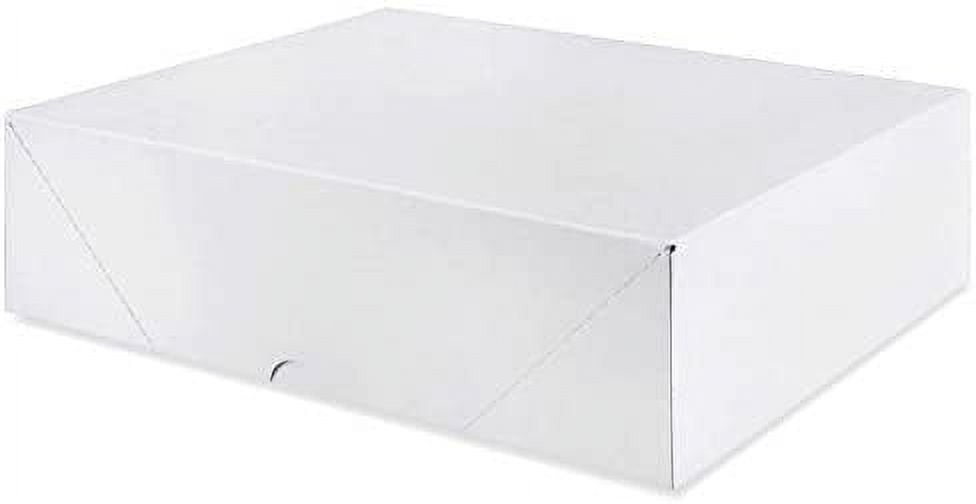 Case of (Side by Side Size) White Letterhead Folding Boxes 17" x 11" x ...