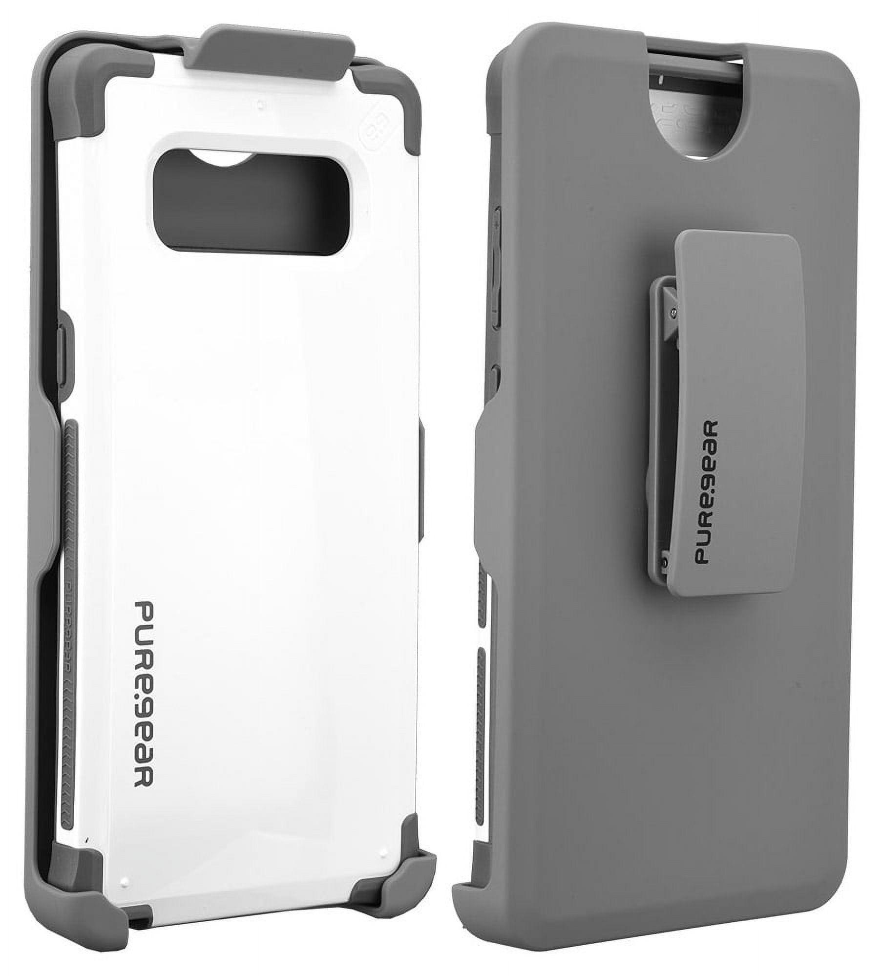 Case with Clip for Note 8, PureGear [Arctic White] Dualtek Extreme ...