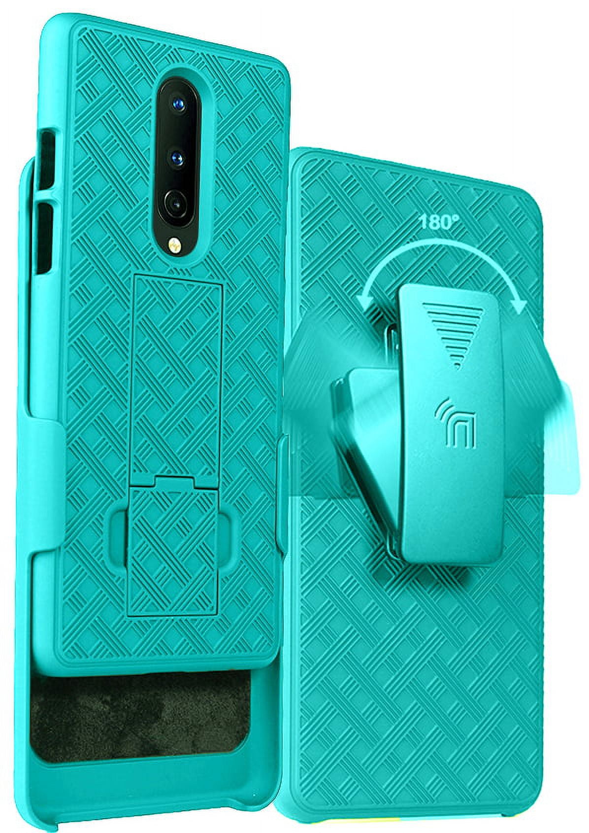 Case with Clip for OnePlus 8, Nakedcellphone Kickstand Cover with ...