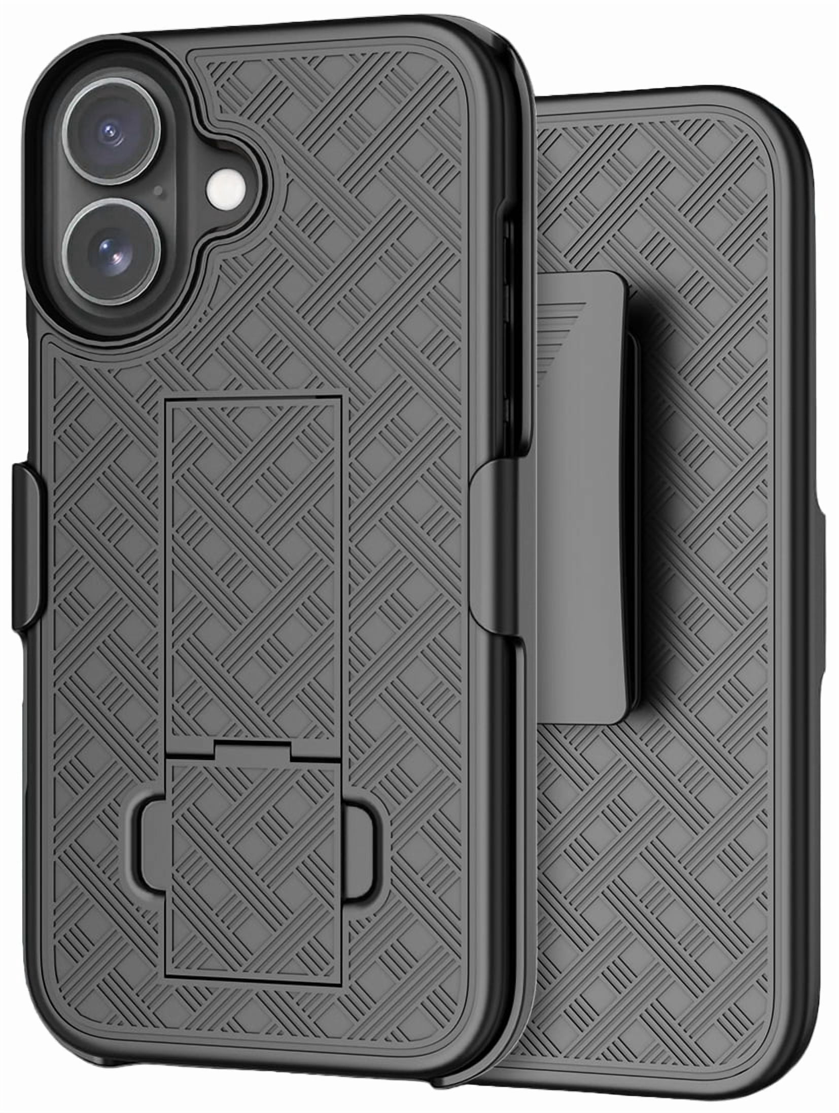 Case with Clip for iPhone 17, Nakedcellphone Slim Hard Shell Phone ...