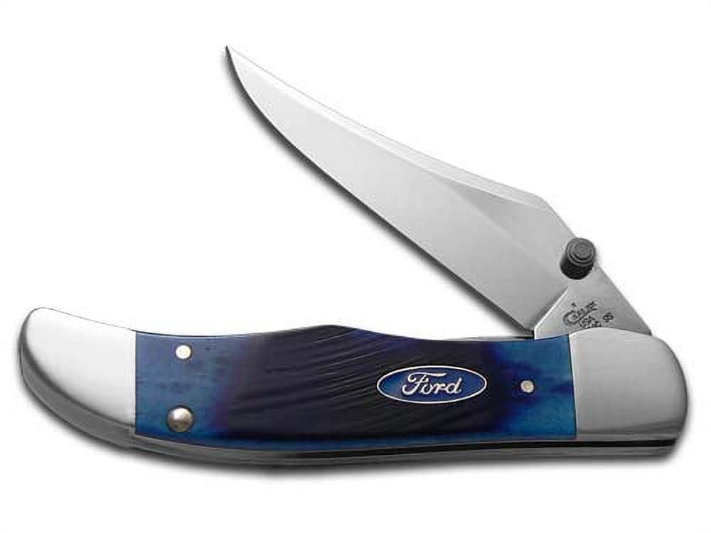 Case xx Ford Sawcut Blue Bone Kickstart Mid Folding Hunter Stainless ...