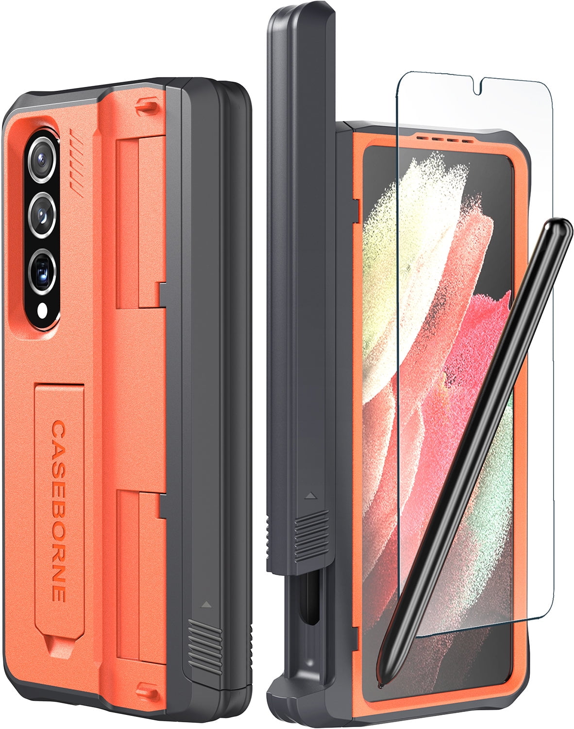 CaseBorne V Compatible with Samsung Galaxy Z Fold 4 Case - Full Body ...