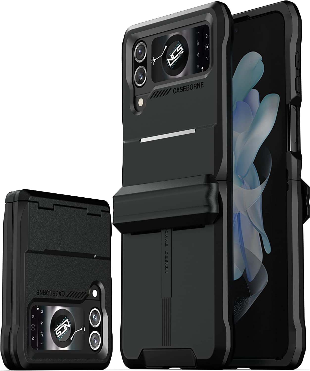 CaseBorne V Compatible with Samsung Galaxy Z Flip 4 Case - Rugged ...