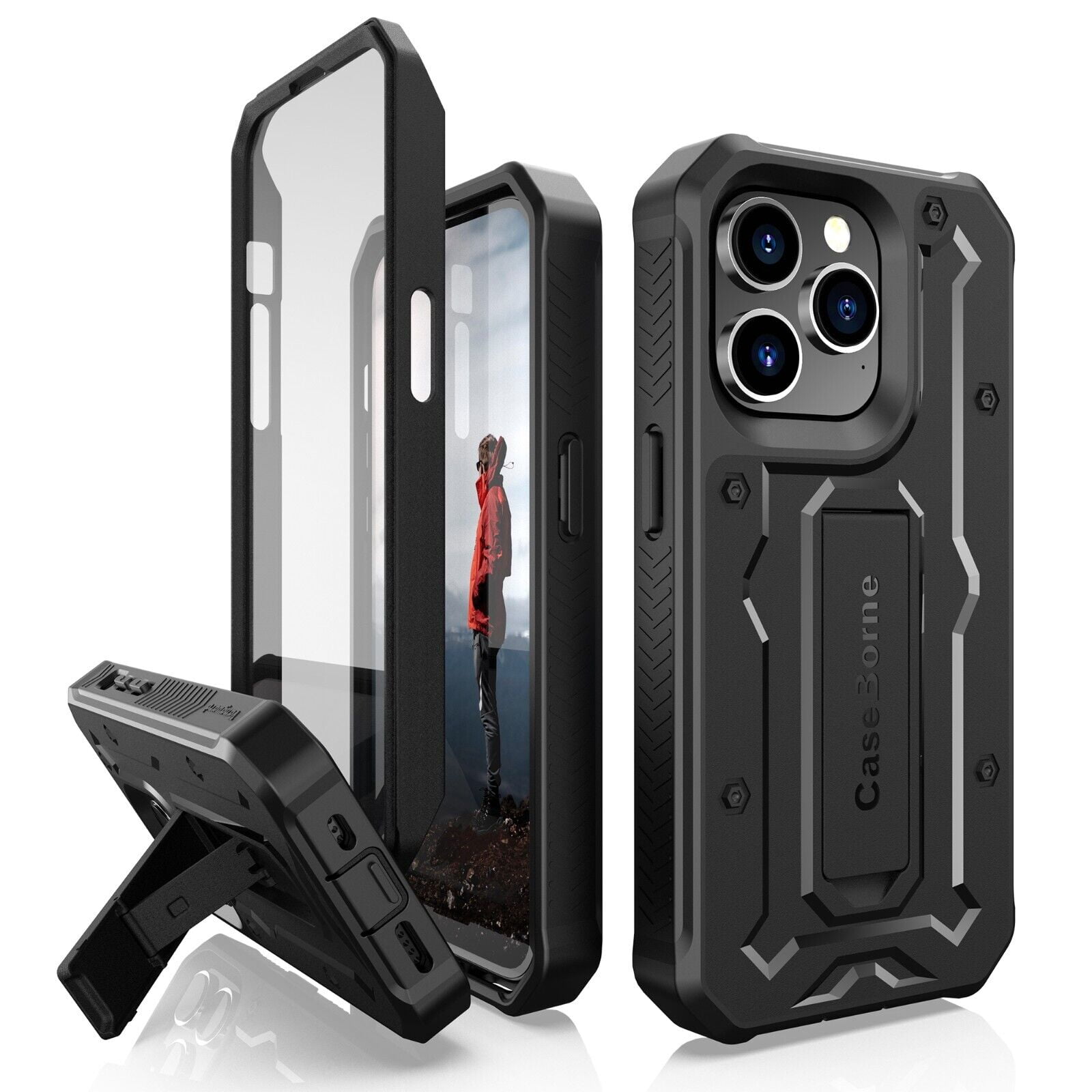 CaseBorne V Series iPhone 14 Pro Case - Military Grade, Full-Body ...