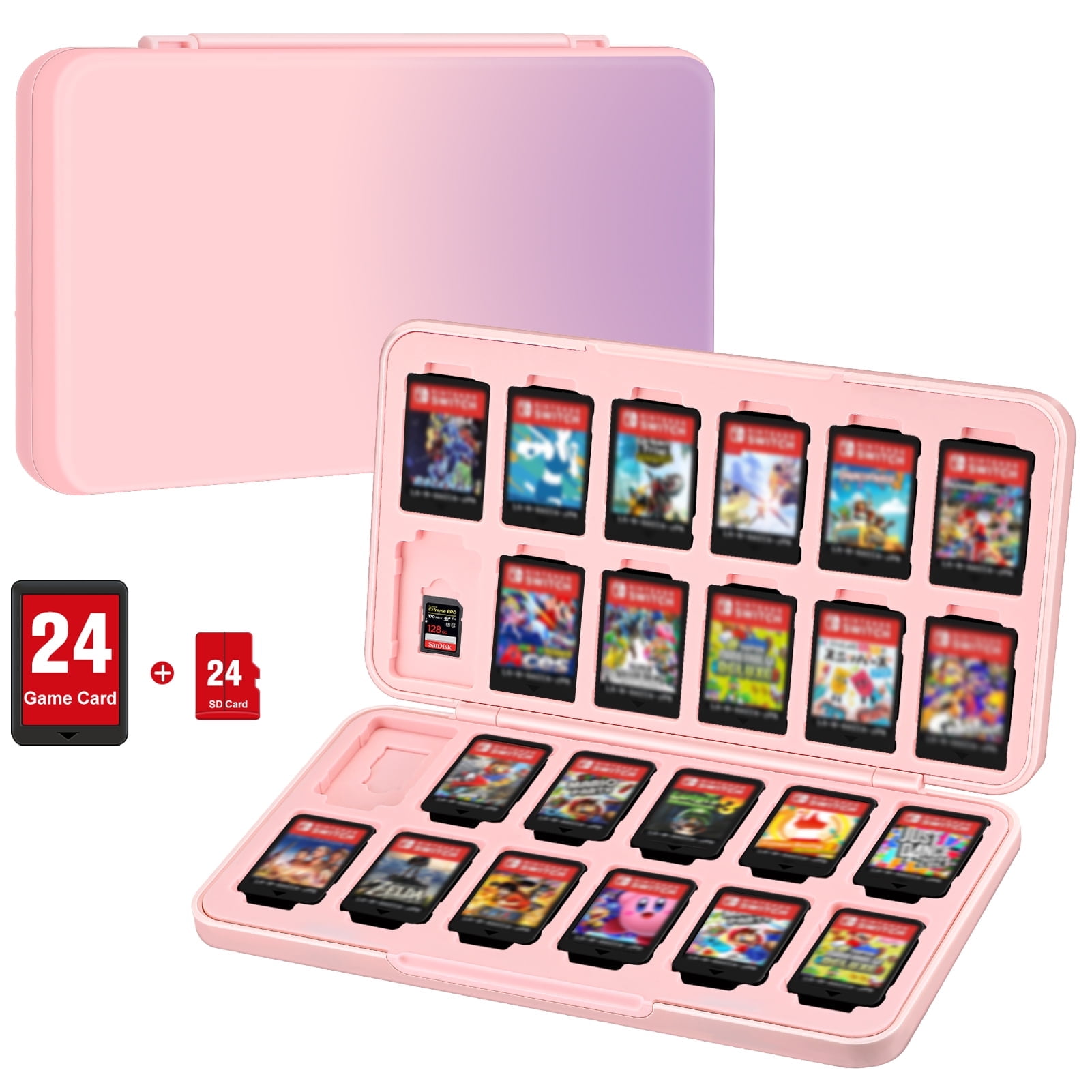 CaseBot Game Card Case for Nintendo Switch Games, [Shockproof] Hard Shell Protective and Durable ...