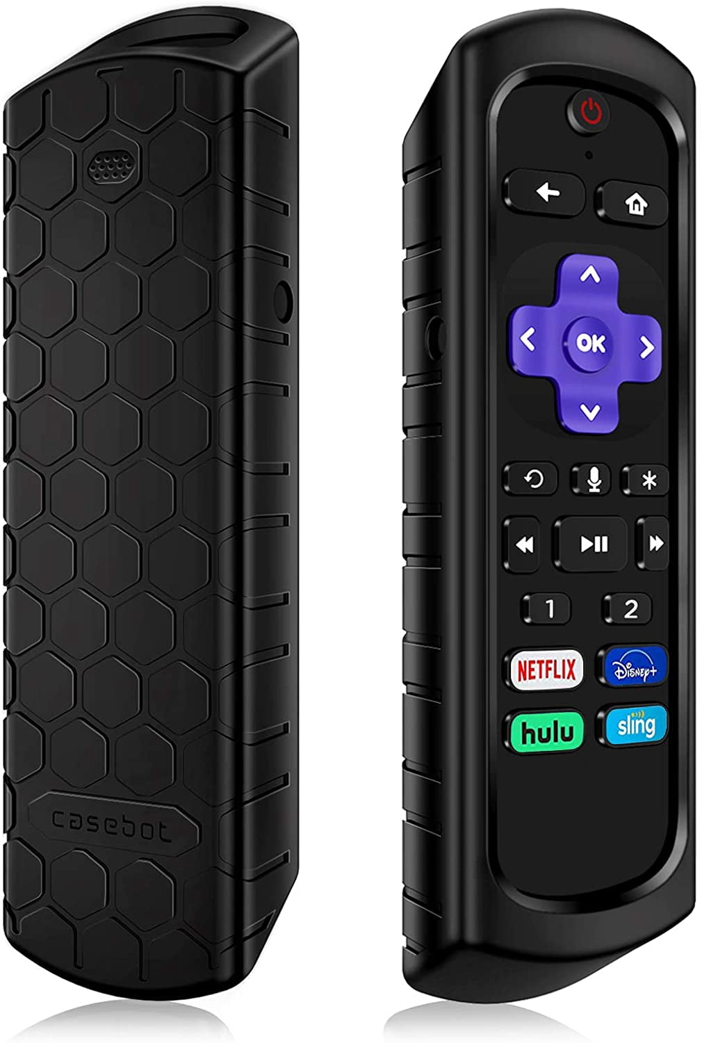 CaseBot Honey Comb Anti-Slip Shockproof Silicone Case Cover for Roku ...