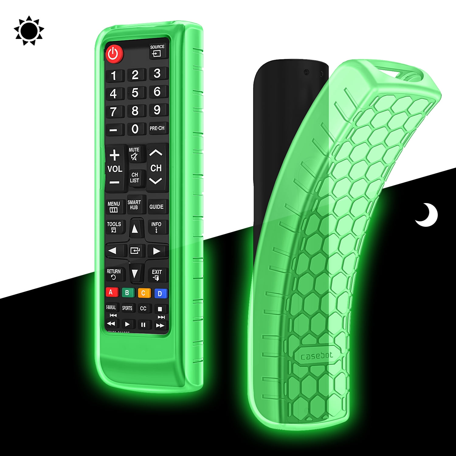 CaseBot Silicone Case for Samsung TV Remote, (Honey Comb) Lightweight ...