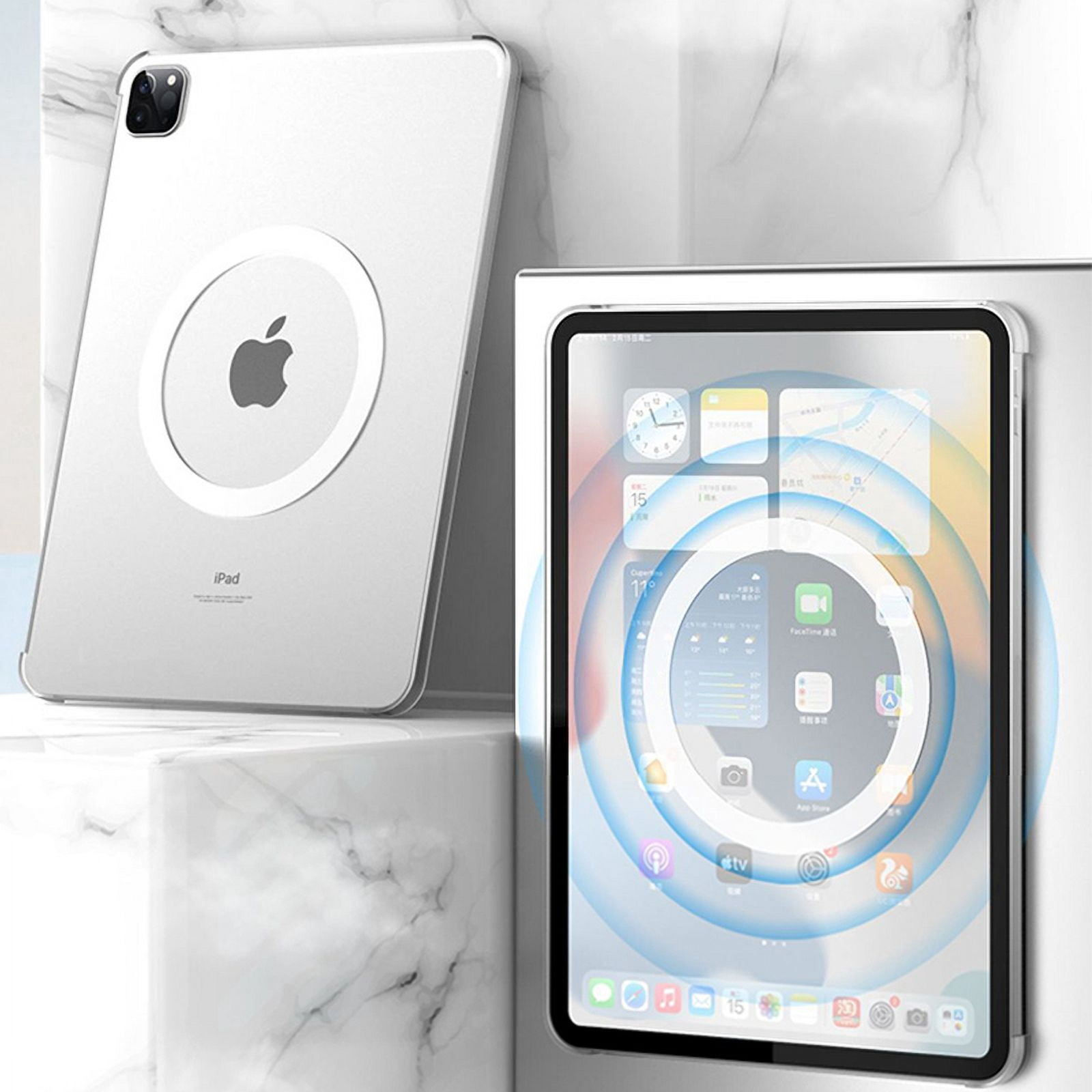 CaseCore Clear Magnetic Case for iPad Air 4/5/6 Pro 10.2 Pro 11 12.9 ...