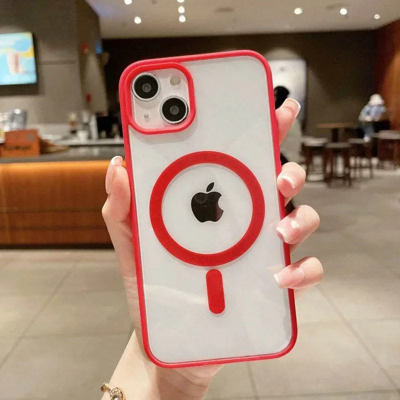 CaseCore Transparent Plastic Magnetic Case for iPhone 16 11 12 13 14 15 ...