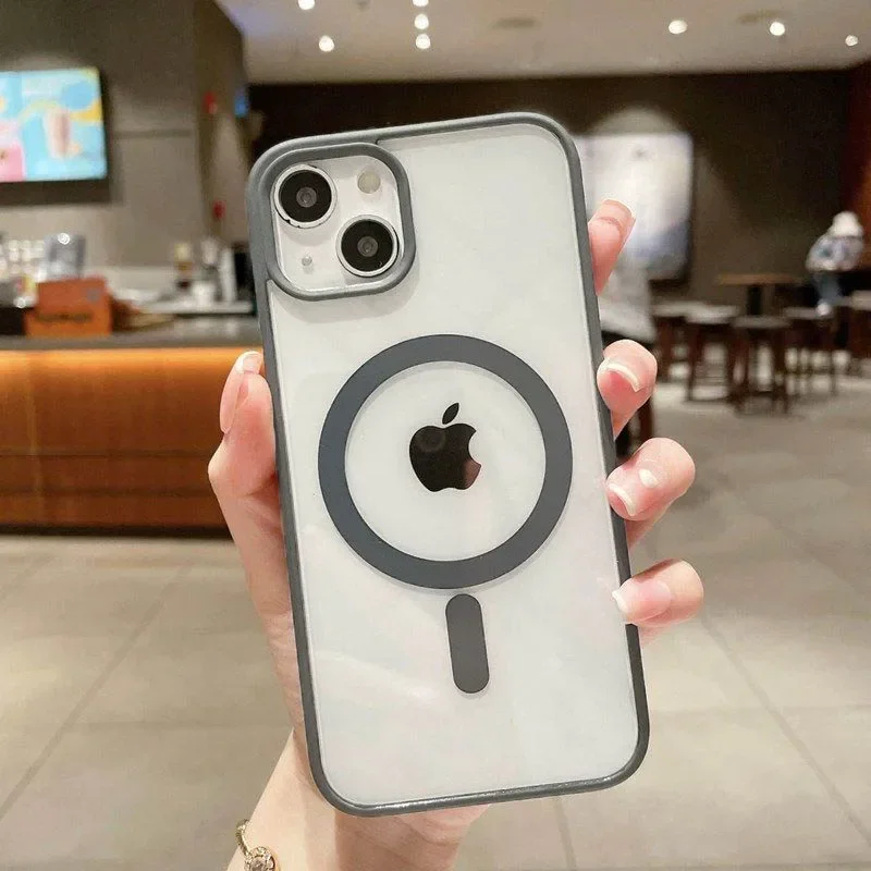 CaseCore Transparent Plastic Magnetic Case for iPhone 16 11 12 13 14 15 ...