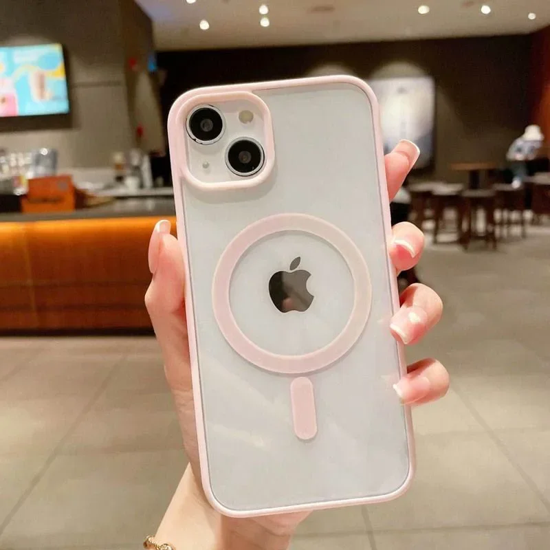 CaseCore Transparent Plastic Magnetic Case for iPhone 16 11 12 13 14 15 ...