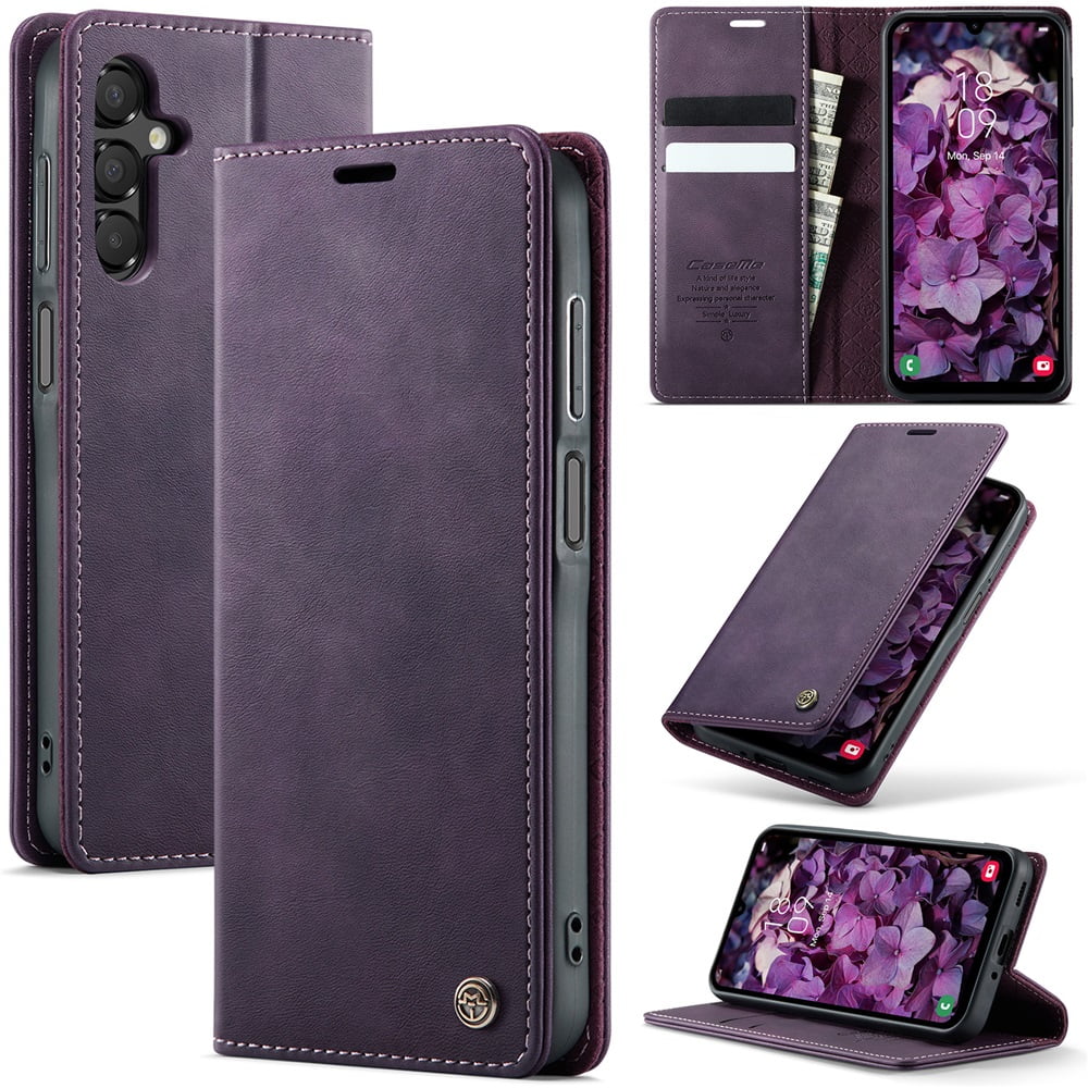 CaseMe Calf Leather Lining Microfibre Wallet Case for Samsung Galaxy ...