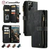 CaseMe Card Slot Stand Holder Zipper Wallet Leather Case for Samsung Galaxy A56 A55 A54 A53 A52 ...