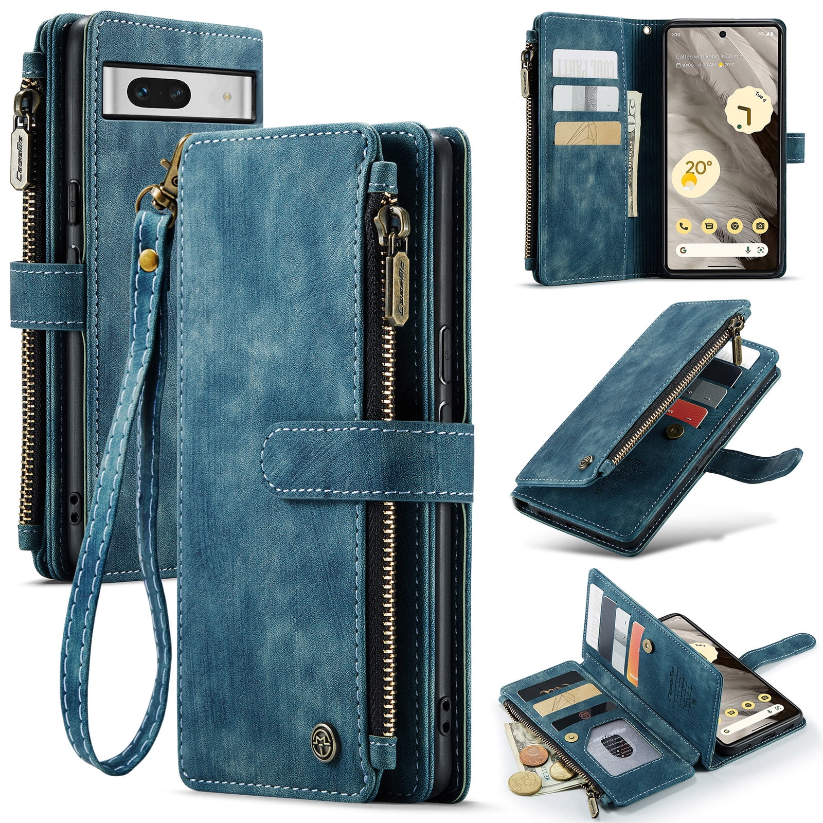 CaseMe Case for Google Pixel 7A Wallet Case for Women Men, Fashion ...
