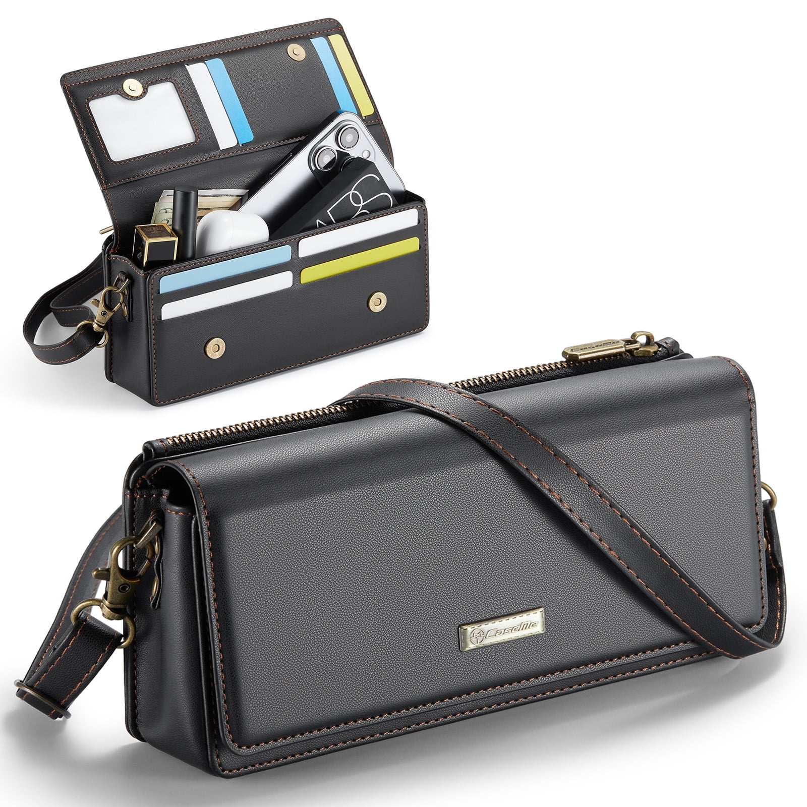 CaseMe Women's Small Crossbody Bag, RFID Wallet Purse with Card Slots ...