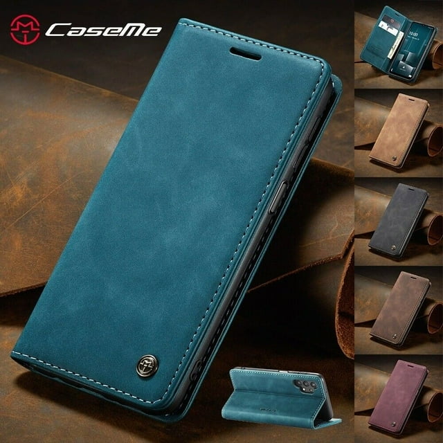 CaseMe Flip Wallet Leather Case for Samsung Galaxy S25Ultra S25+ S25 S24Ultra S24+ S24 S24FE ...