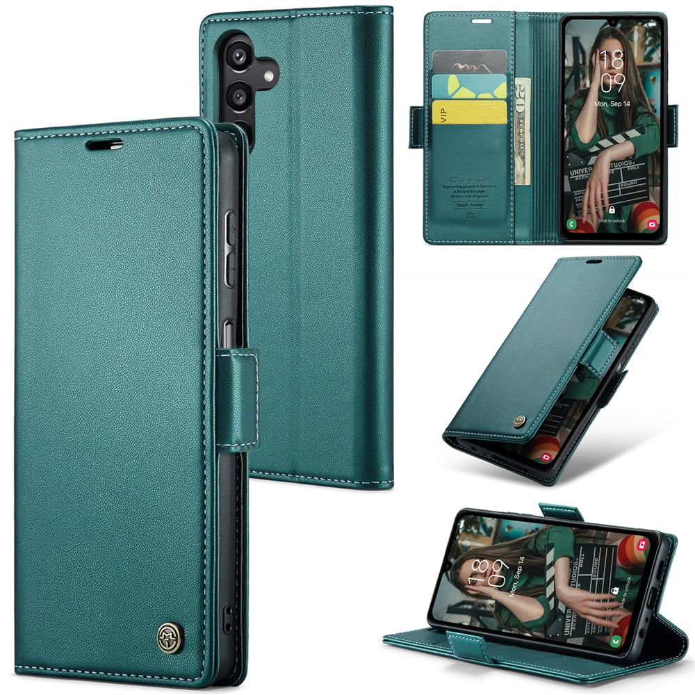 CaseMe Leather For Samsung Galaxy A15 4G/5G Wallet Case with RFID ...