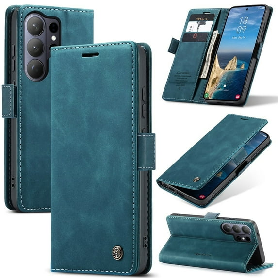 CaseMe Leather for Samsung Galaxy S26 Ultra 5G Case, Flip Wallet ...
