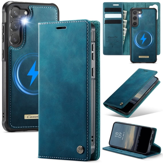 CaseMe Wallet Case for Samsung Galaxy S23 Compatible with Magsafe, 2-in ...