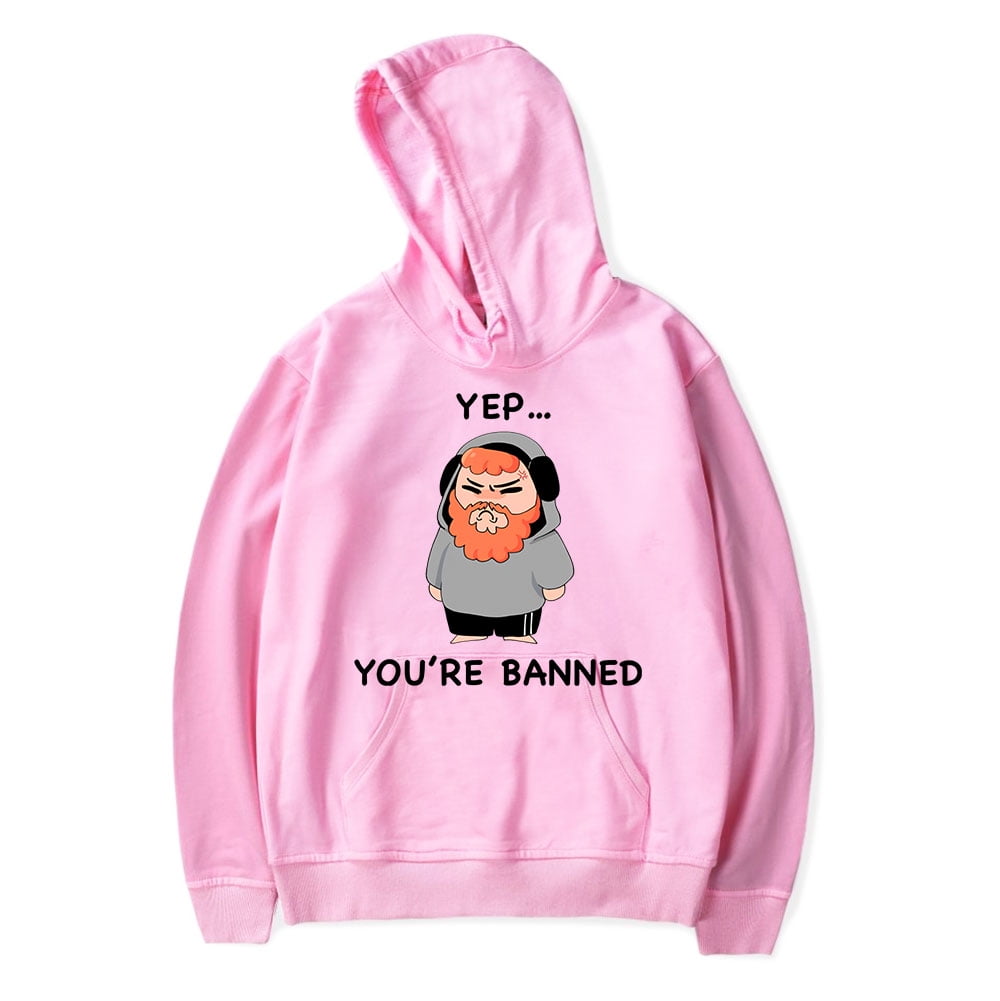 CaseOh Merch Banned Hoodie Men's Hip Hop Printing Pullover Hooded ...