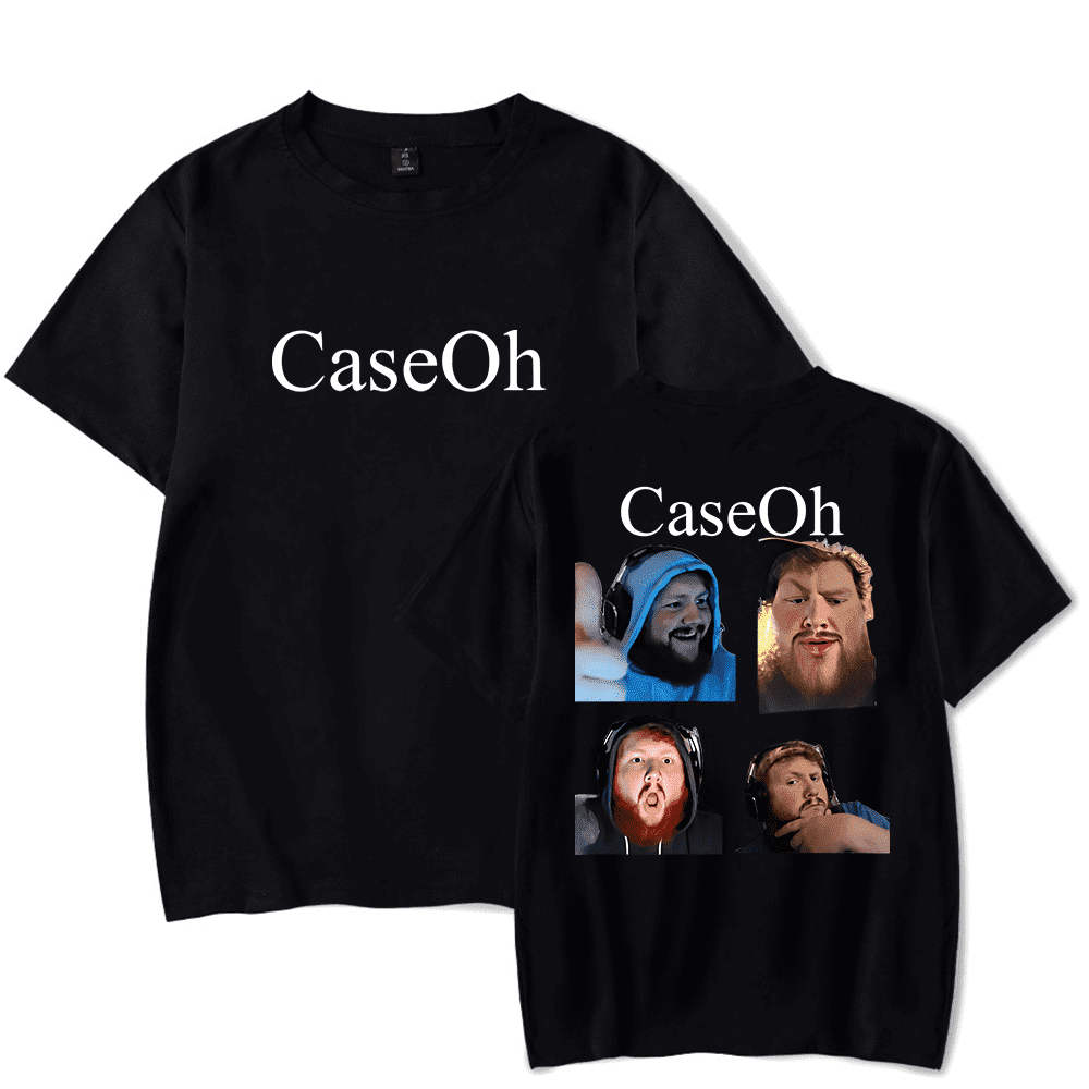CaseOh T-shirt Fashionable Casual Round Neck Versatile Short Sleeved ...
