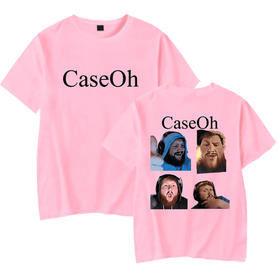 CaseOh T-shirt Fashionable Casual Round Neck Versatile Short Sleeved ...