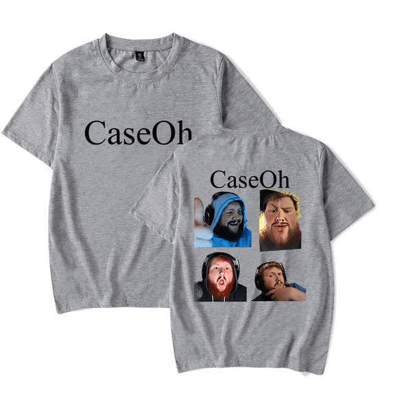 CaseOh T-shirt Fashionable Casual Round Neck Versatile Short Sleeved ...