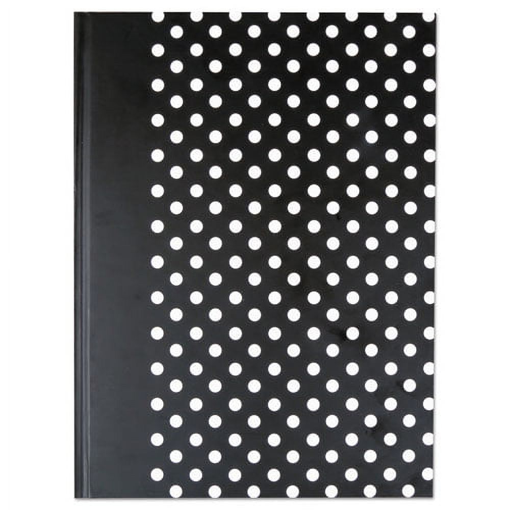 Casebound Hardcover Notebook, 1 Subject, Wide/legal Rule, Black/white ...