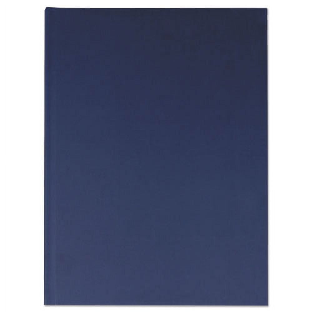 Casebound Hardcover Notebook, 1 Subject, Wide/legal Rule, Dark Blue ...