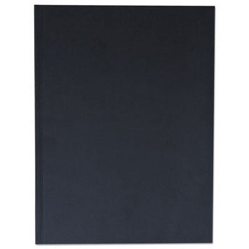 Casebound Hardcover Notebook, Wide/Legal Rule, Black Cover, 10.25 x 7. ...