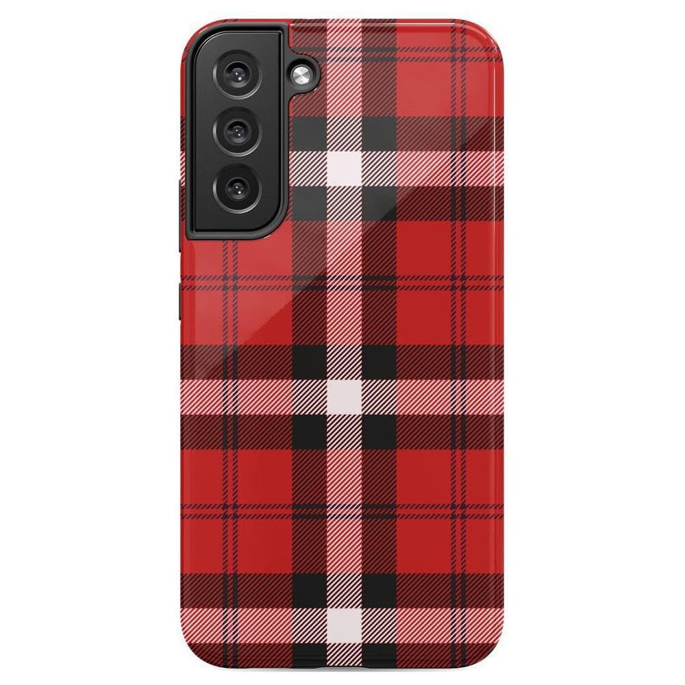 Casely Galaxy S22 Plus Case | As if! | Red Plaid | Essential Slim Dual ...