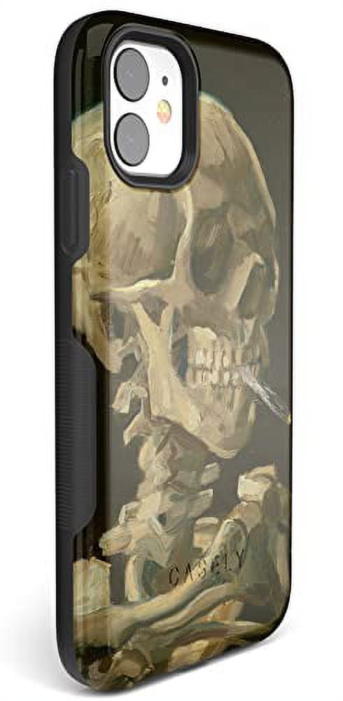 Casely iPhone 11 Phone Case | Van Gogh Skull of a Skeleton with Burning ...