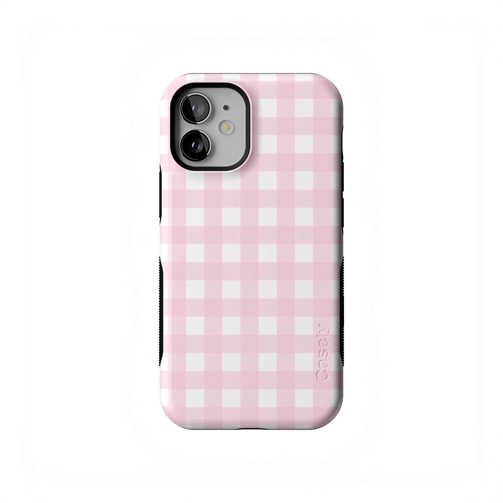 Casely iPhone 12 Mini Case | Pink Plaid | Sunday Best | Compatible with ...