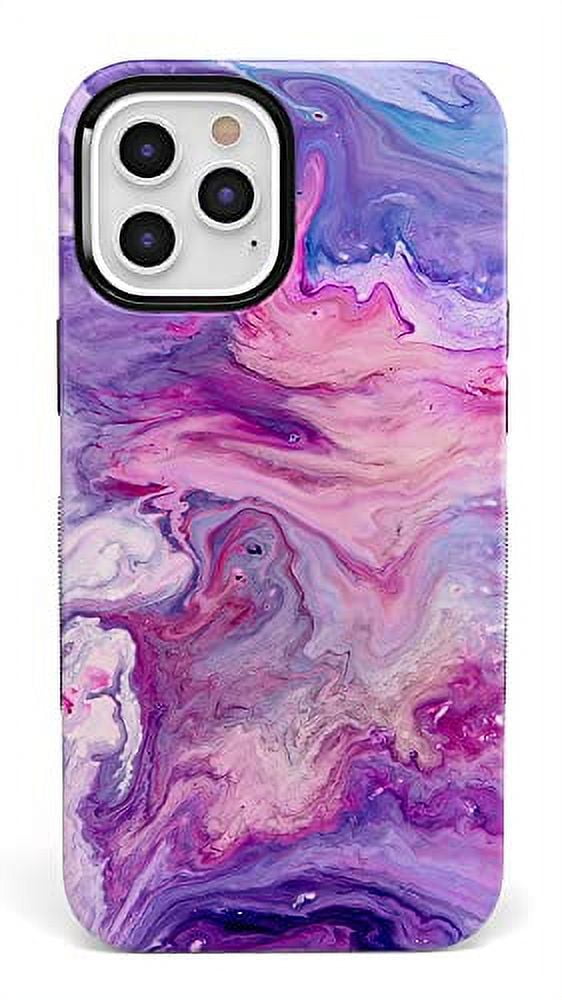 Casely iPhone 12 Pro Max Phone Case | Tie Dying Over You Purple Marble ...