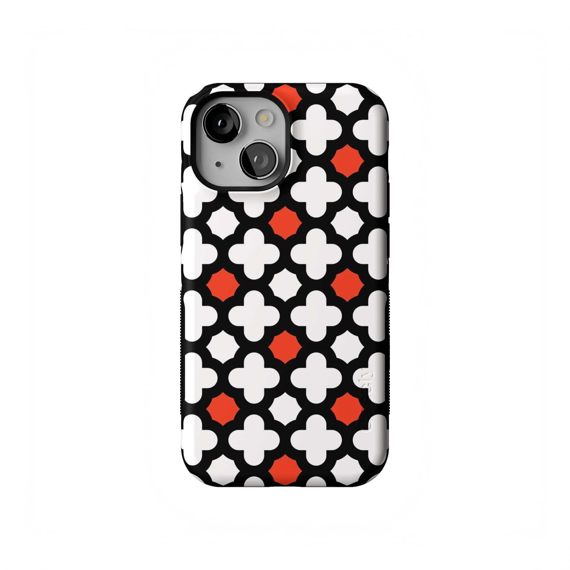 Casely iPhone 13 Mini Case | Red Lattice Tile | High Contrast Design ...