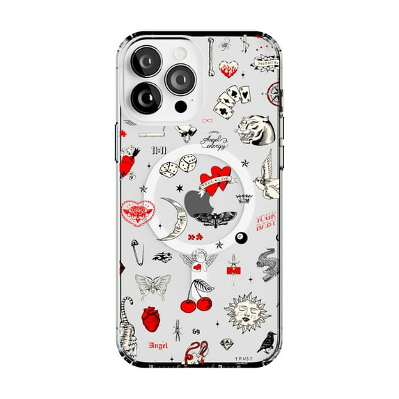 Casely iPhone 13 Pro Max Case | Not a Phase | Clear Flash Tattoo ...