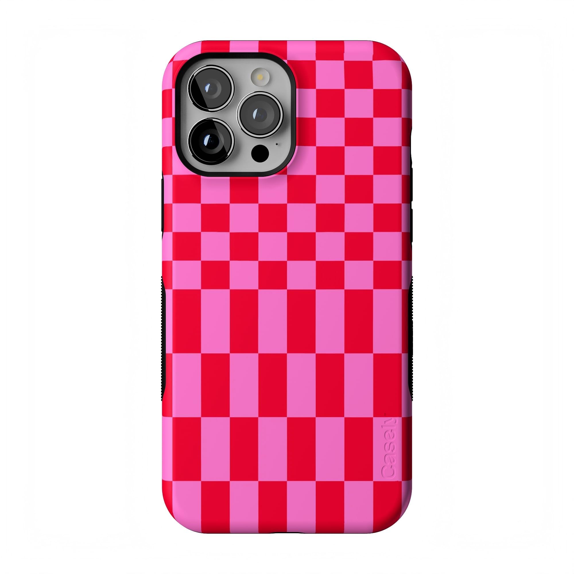 Casely iPhone 13 Pro Max Case | Vibe Check | Pink Checkerboard | Bold ...