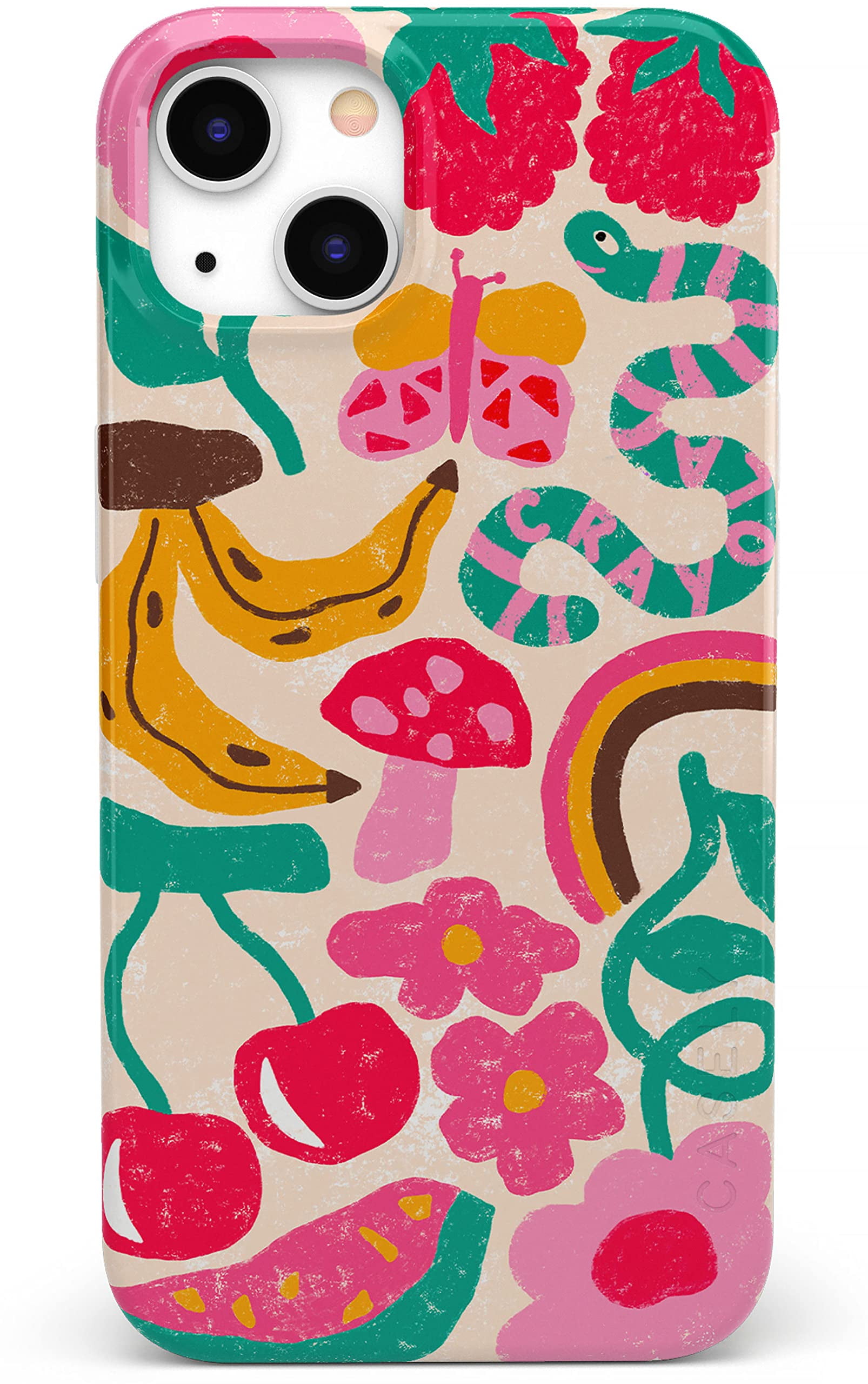 Casely iPhone 14 Case | Doodle Bug | Crayola Crayon Case | Classic Ultra-Slim Design Compatible ...