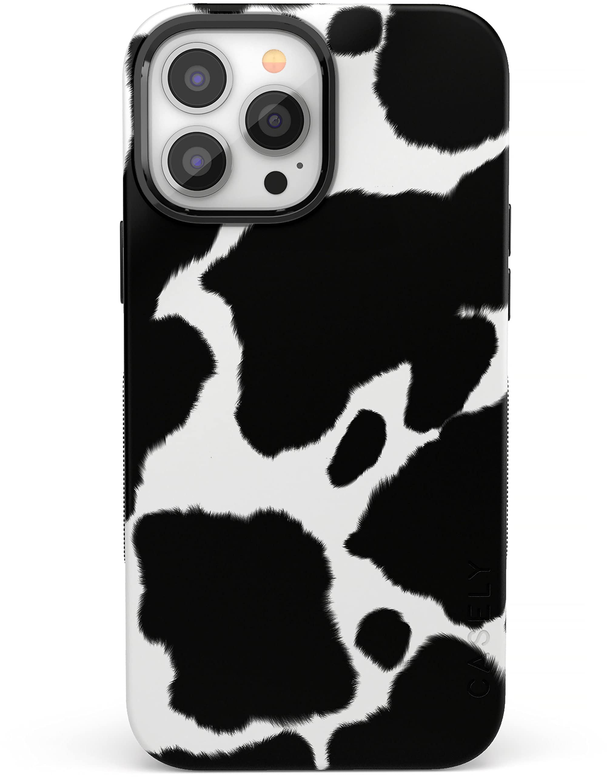 Casely iPhone 14 Pro Max Case | Current MOOd | Cow Print Case (Bold ...