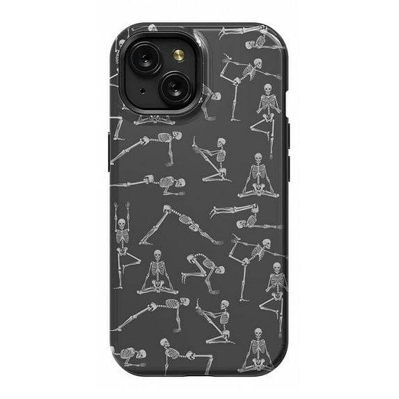 Casely iPhone 15 Case | Corpse Pose | Skeleton Yoga | Compatible with ...