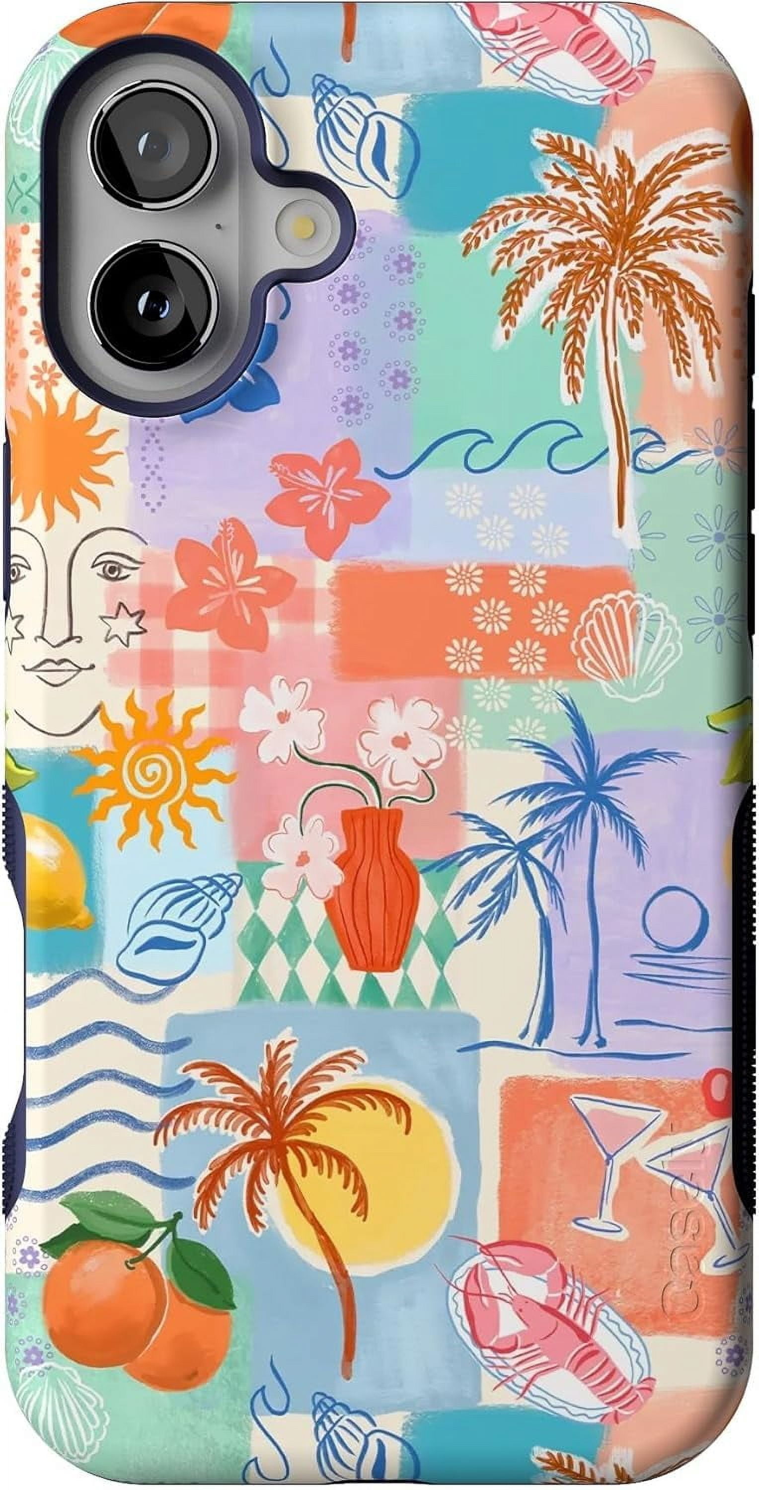 Casely iPhone 16 Plus Case | Tropical Heat | Beachy Collage ...