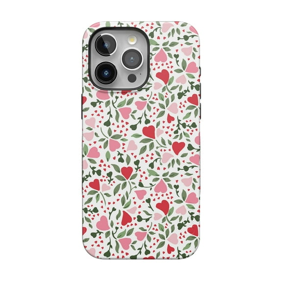 Casely iPhone 15 Pro Case | Vines of Love | Floral Heart | Compatible with MagSafe | Bold ...