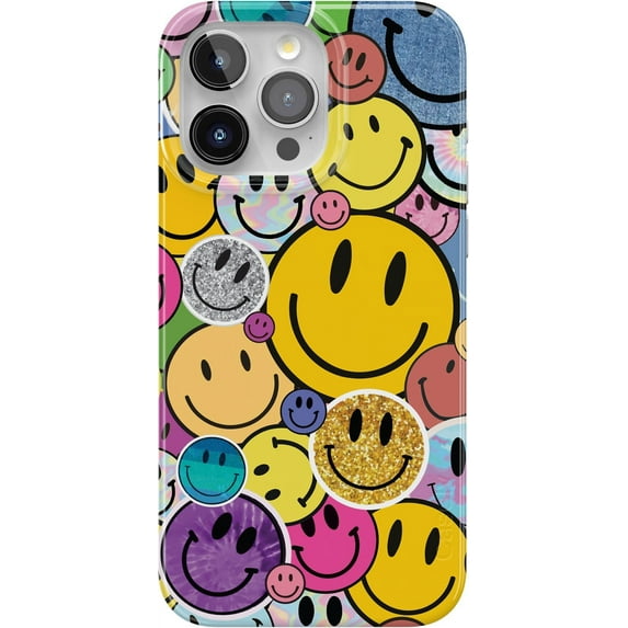 Casely iPhone 15 Pro Max Case | All Smiles | Smiley Face Sticker ...