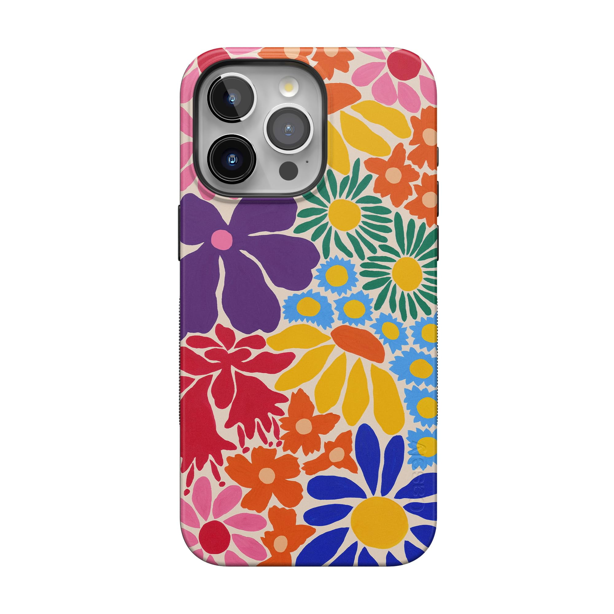 Casely Flower Patch Case for iPhone 15 Pro Max, Multi-Color Floral, MagSafe Compatible - Walmart.com