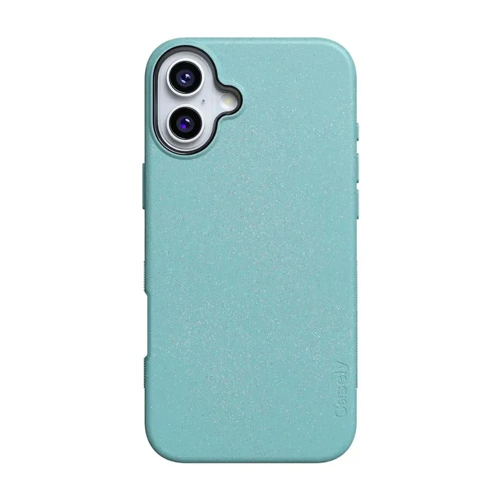 Casely iPhone 16 Case | Aquamarine | Ocean Blue Shimmer | Compatible ...
