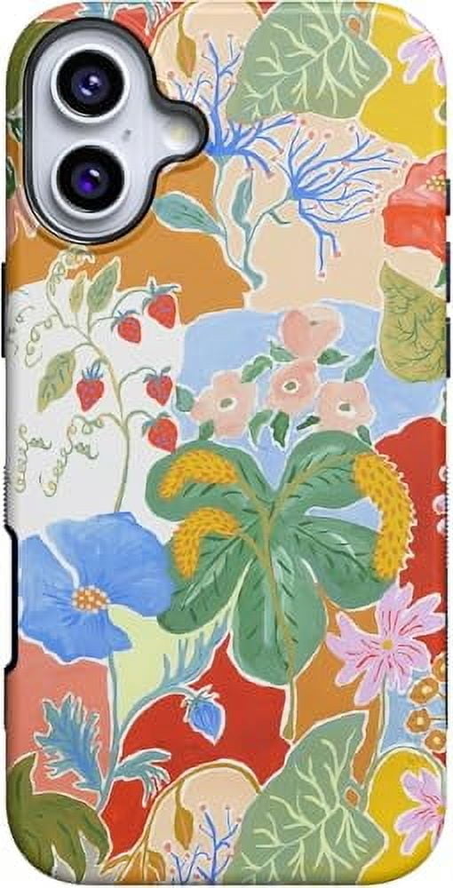 Casely iPhone 16 Case | Botanical Blooms | Floral Patchwork | Compatible with MagSafe | Bold ...