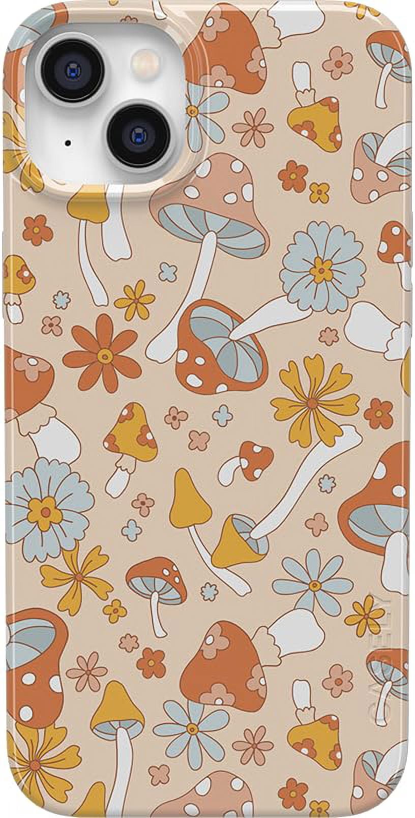 Casely iPhone 13 Mini Case | Mushroom Magic | Retro Floral Phone Case ...