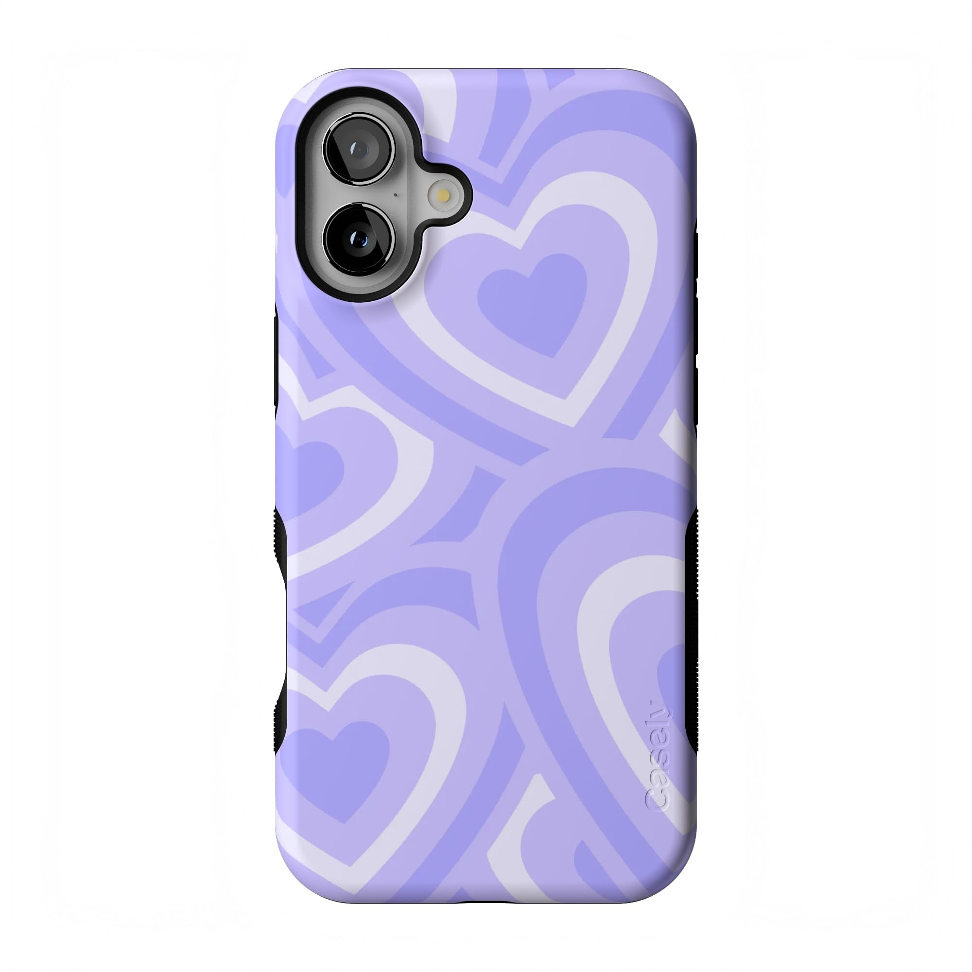 Casely iPhone 16 Plus Case | Love Song | Lavender Heart | Compatible with MagSafe | Bold ...